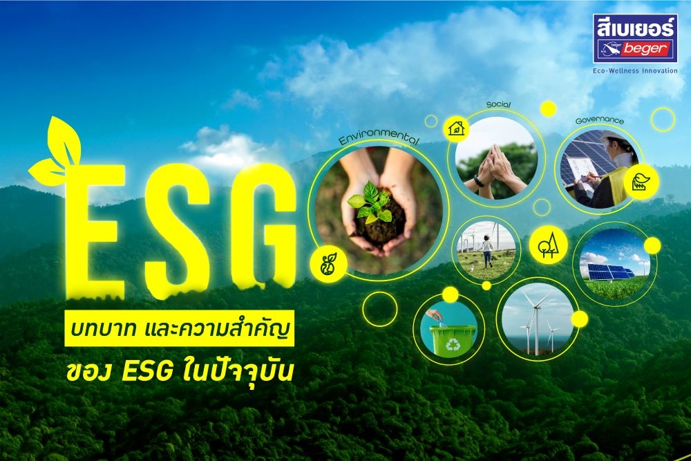 บทบาท และความสำคัญของแนวคิด ESG ในปัจจุบัน